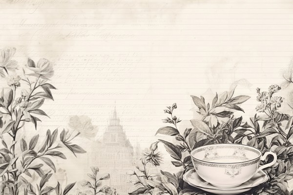 English afternoon tea border backgrounds | Free Photo Illustration ...