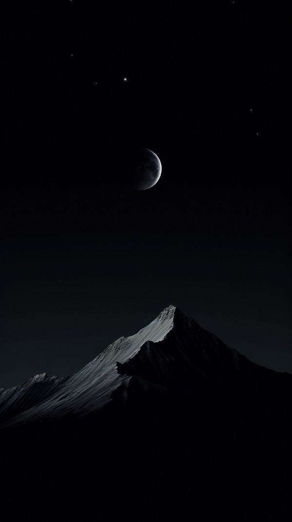 Mountain moon astronomy outdoors nature | Premium Photo - rawpixel