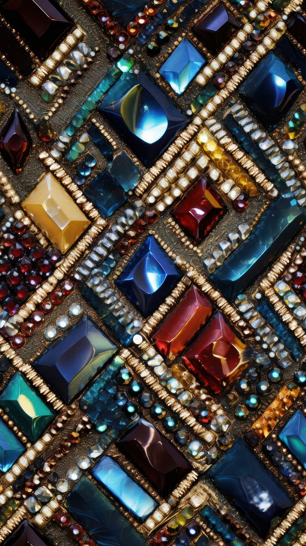 Gemstone jewelry pattern bling-bling. | Premium Photo - rawpixel