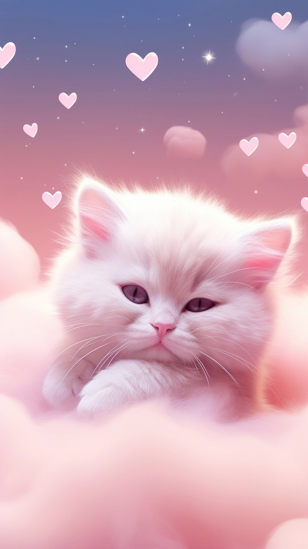 Cute cat animal kitten mammal. | Free Photo Illustration - rawpixel