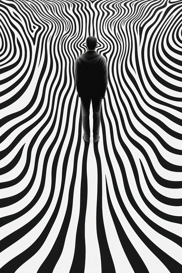 Mind bending flat line illusion | Premium Photo Illustration - rawpixel