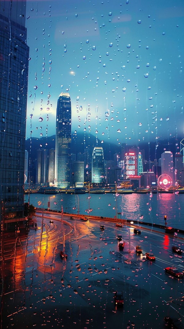Rain scene landmark architecture cityscape | Free Photo - rawpixel