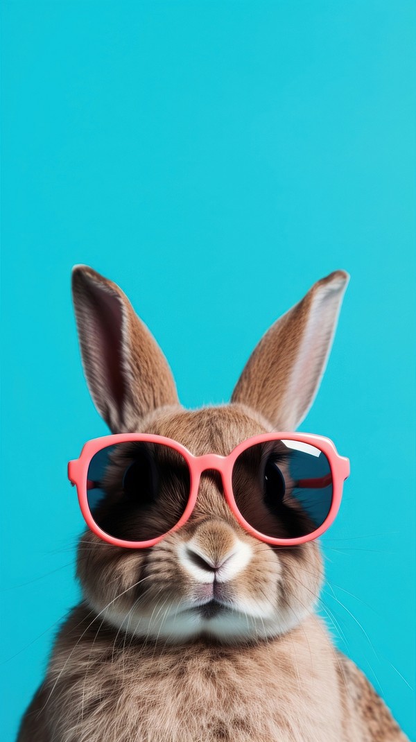 Rabbit sunglasses mammal animal. | Premium Photo - rawpixel