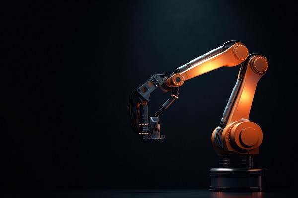 Robotic arm dark background technology | Free Photo Illustration - rawpixel