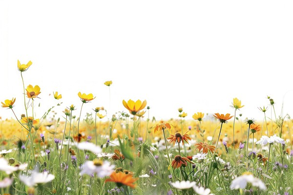 Flower field landscape nature backgrounds | Free Photo - rawpixel