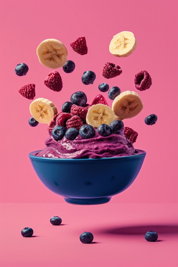 Photo acai bowl dessert sundae | Premium Photo - rawpixel