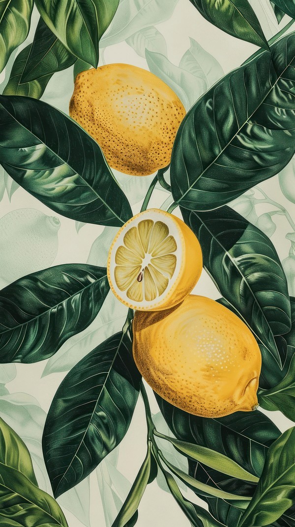 Wallpaper Lemon lemon backgrounds fruit. | Premium Photo Illustration ...