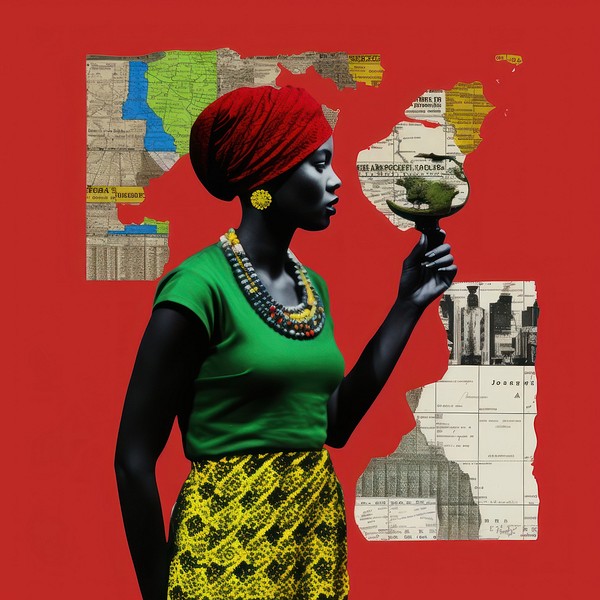Pop Africa traditional art collage | Free Photo Illustration - rawpixel