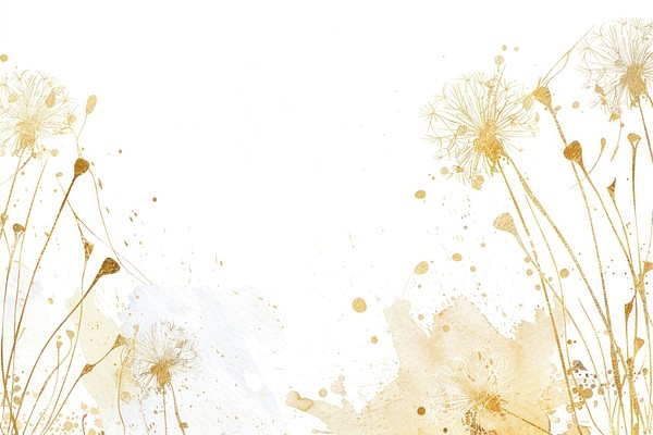 Dandelion border frame painting blossom | Free Photo Illustration ...