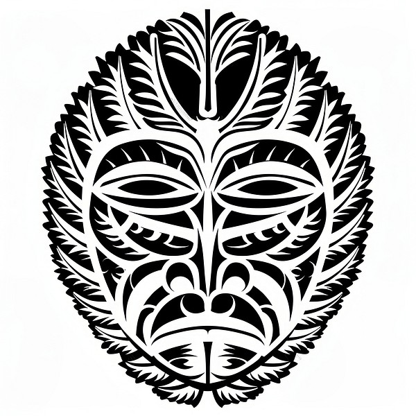 Maori stencil symbol emblem. | Free Photo Illustration - rawpixel
