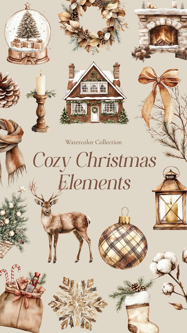 Cozy Christmas decorative design element | Free Photo - rawpixel