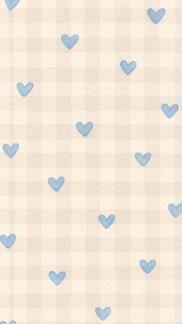 Charming blue hearts pattern | Free Photo Illustration - rawpixel