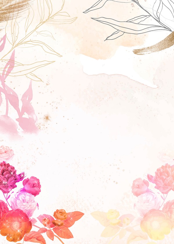 Flower frame, aesthetic design vector, | Premium Vector - rawpixel