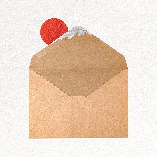 Envelope collage element, stationery design | Premium Photo - rawpixel