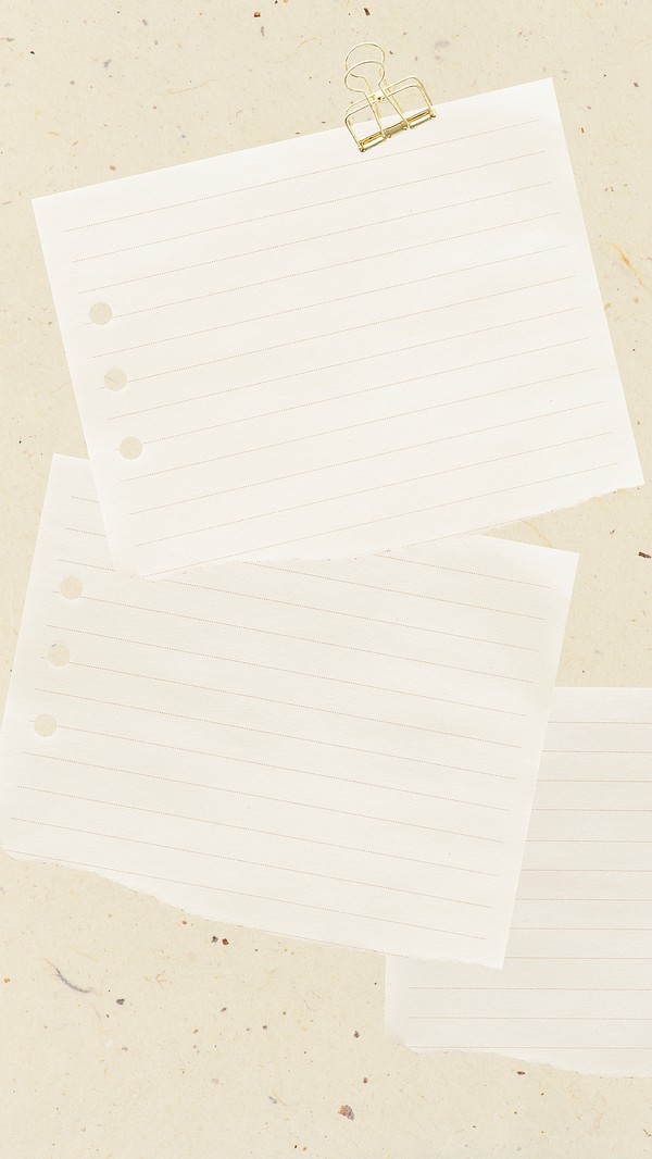 Note paper phone wallpaper, beige | Premium PSD - rawpixel