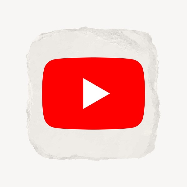 YouTube icon social media ripped | Premium Vector - rawpixel