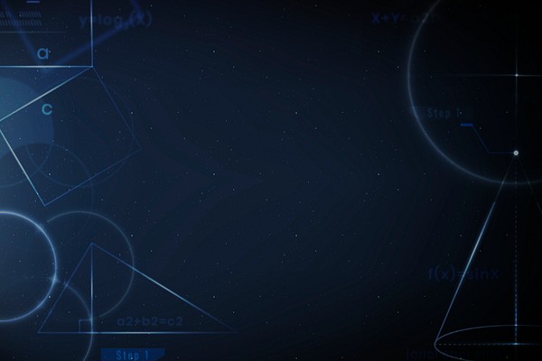 Mathematics background, geometric frame, modern | Premium Vector - rawpixel