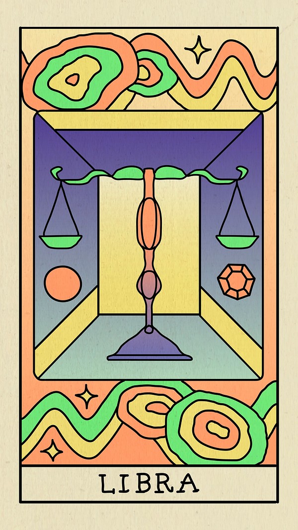 Funky Libra doodle design Samsung | Premium Vector Illustration - rawpixel