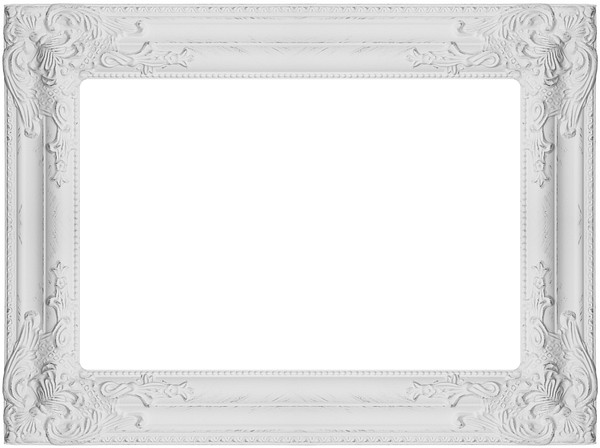 Carved white picture frame white | Free Photo - rawpixel