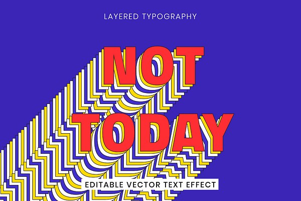Editable layered vector text effect | Premium Vector Add-on - rawpixel