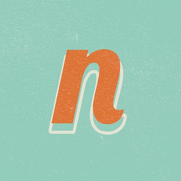Letter N handwriting font lettering | Premium PSD - rawpixel