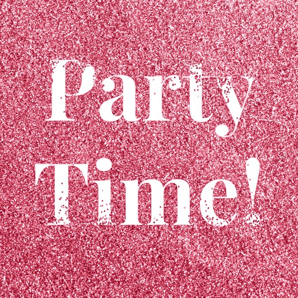 Party time! text typography glitter | Free Photo - rawpixel
