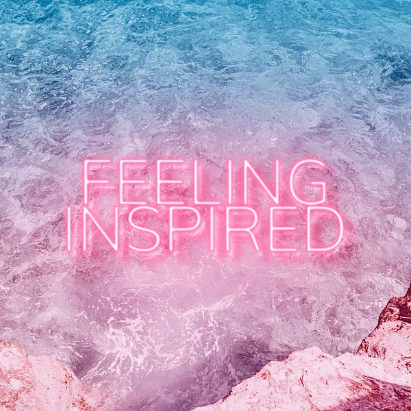 Feeling inspired text glowing neon | Free Photo - rawpixel