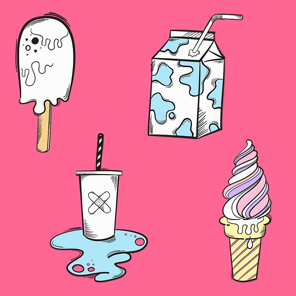 Funky food vector | Premium Vector - rawpixel