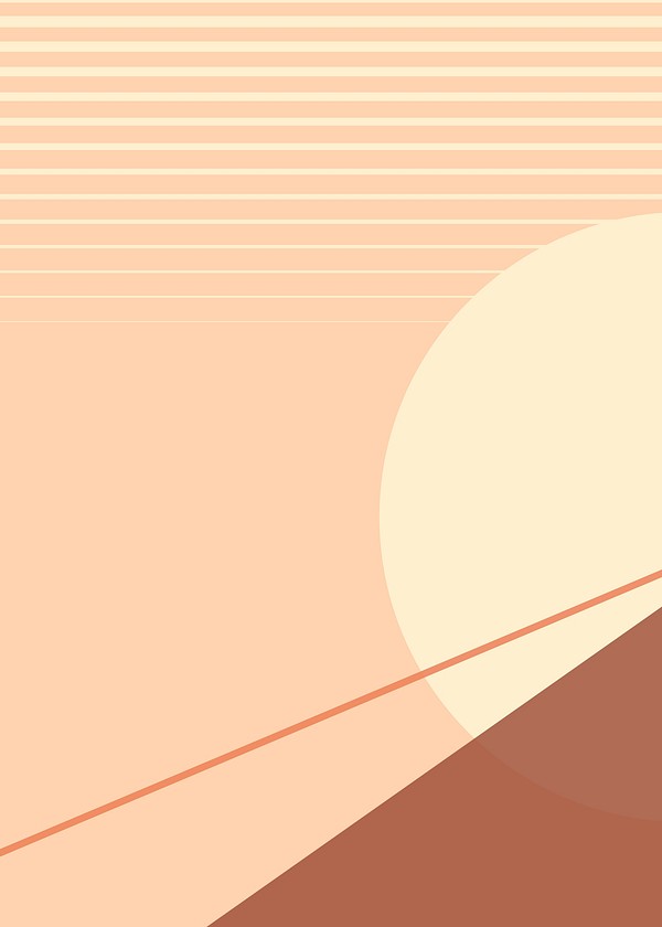 Sunset geometric aesthetic background vector | Premium Vector - rawpixel