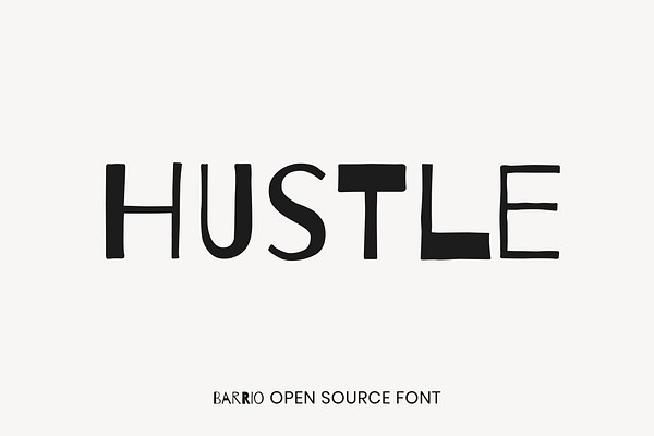 Barrio open source font Omnibus-Type | Free Font Add-on - rawpixel