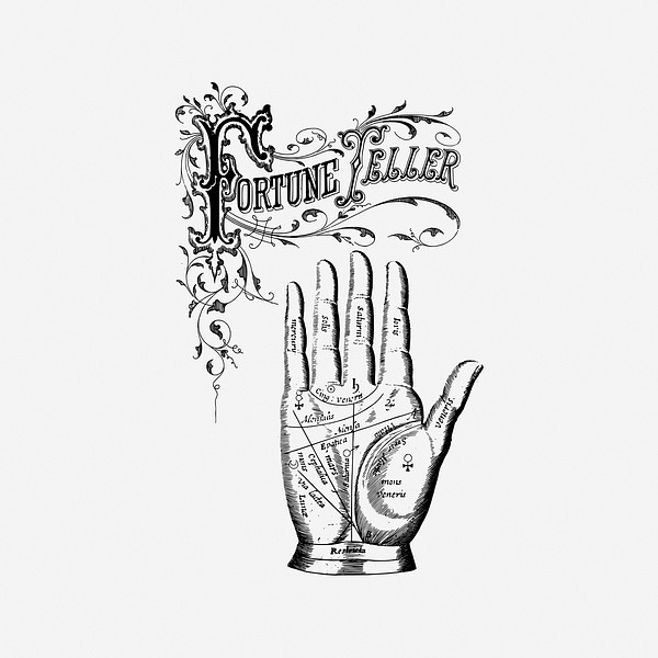 Fortune teller, drawing illustration. Free | Free Photo - rawpixel