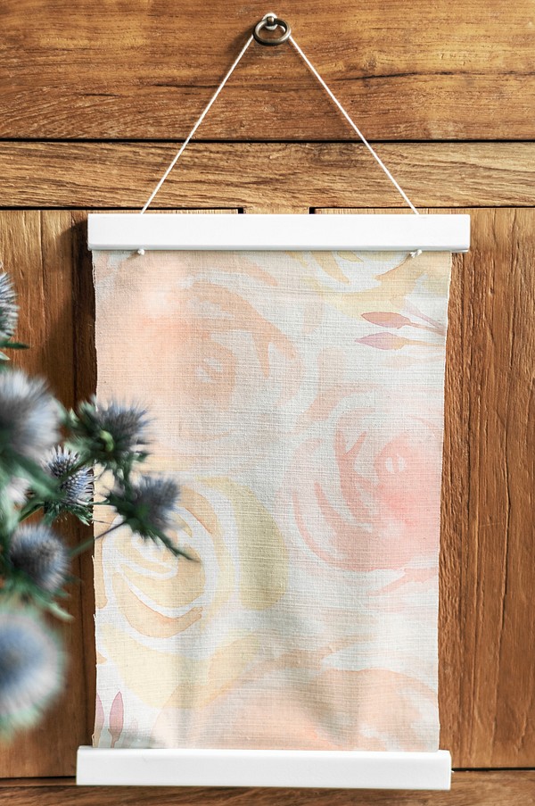 A hanging frame on a wooden | Premium Photo - rawpixel