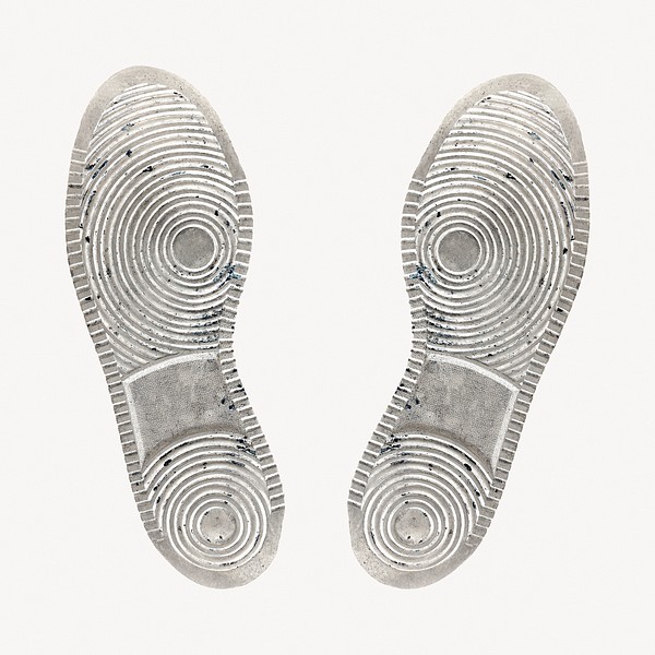 Sneaker footprints, shoe sole isolated | Premium Photo - rawpixel