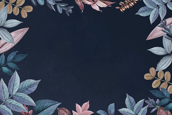 Blank colorful leaf patterned background | Premium Vector - rawpixel