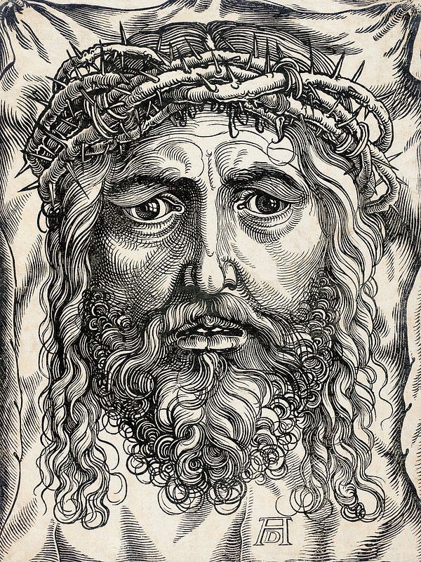 Head Christ Crowned Thorns (circa | Free Photo Illustration - rawpixel