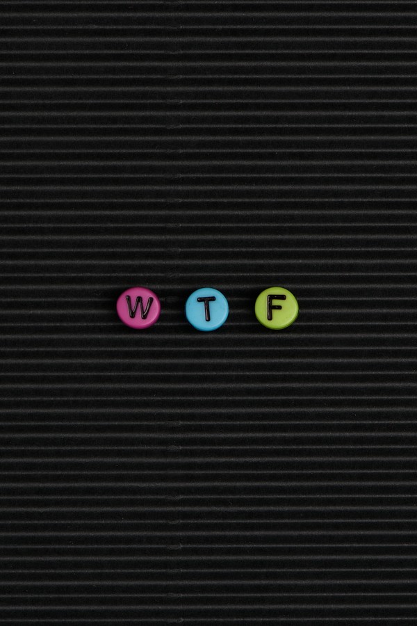 WTF beads text typography black | Free Photo - rawpixel