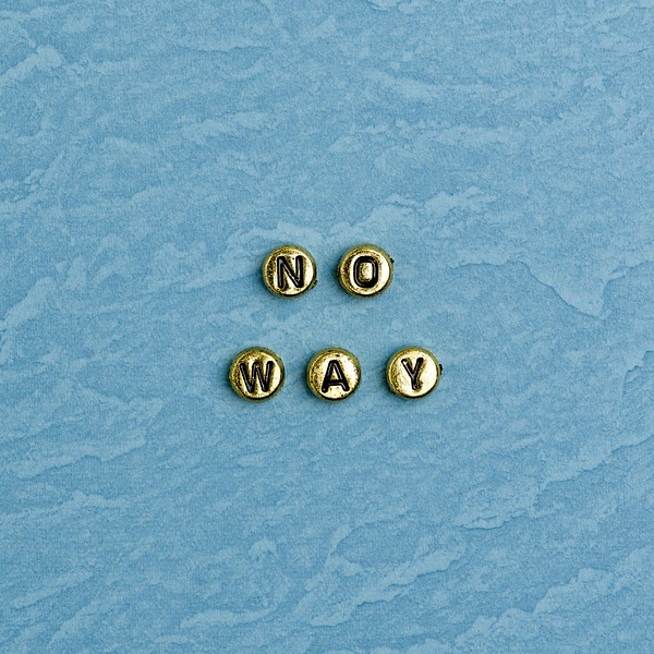 No way typography alphabet beads | Free Photo - rawpixel
