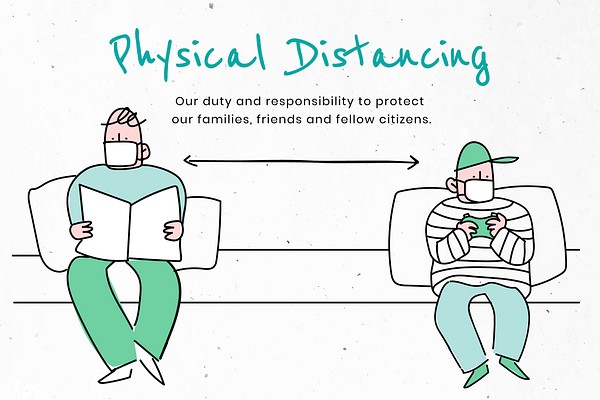 Practice physical distancing avoid spead | Free Photo - rawpixel