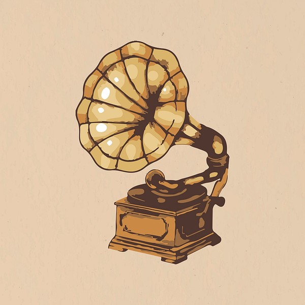 Vectorized vintage Gramophone design element | Premium Vector - rawpixel