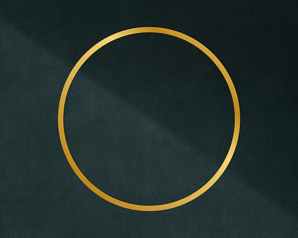 Gold circle frame dark gray | Premium Photo - rawpixel