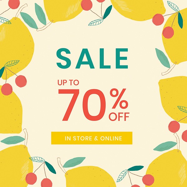 Vector sale social media ads | Premium Vector Template - rawpixel