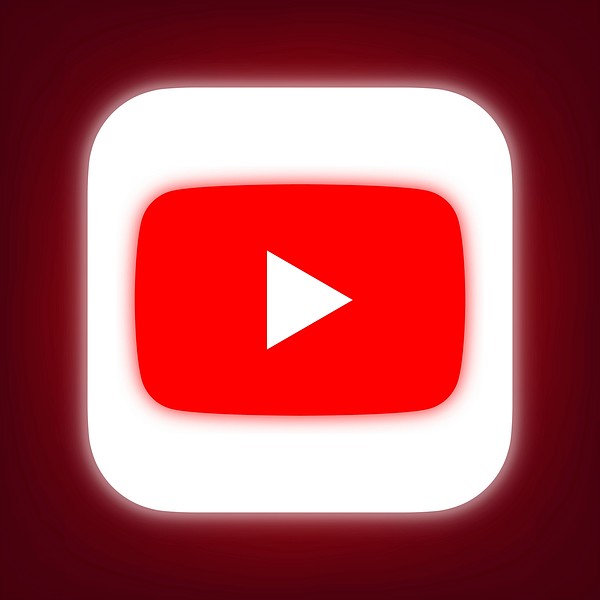 YouTube icon social media neon | Premium PSD - rawpixel