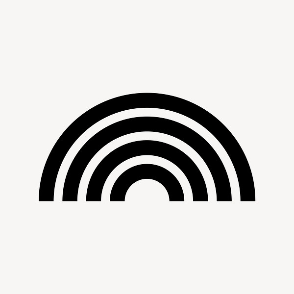 Rainbow icon, flat graphic vector | Premium Vector - rawpixel