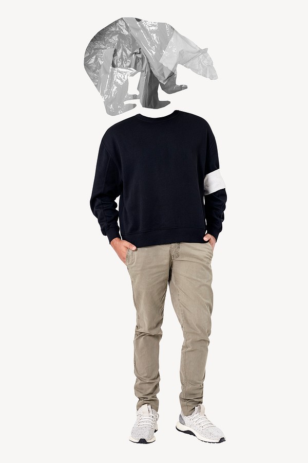 Plastic bag head man, environment | Premium Photo - rawpixel