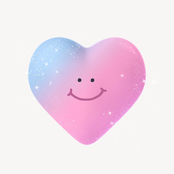 Smiling heart 3D sticker, emoticon | Premium PSD - rawpixel