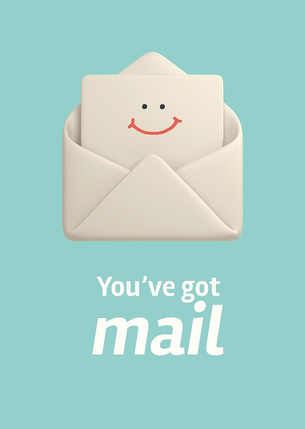 You've got mail poster template, | Premium PSD Template - rawpixel