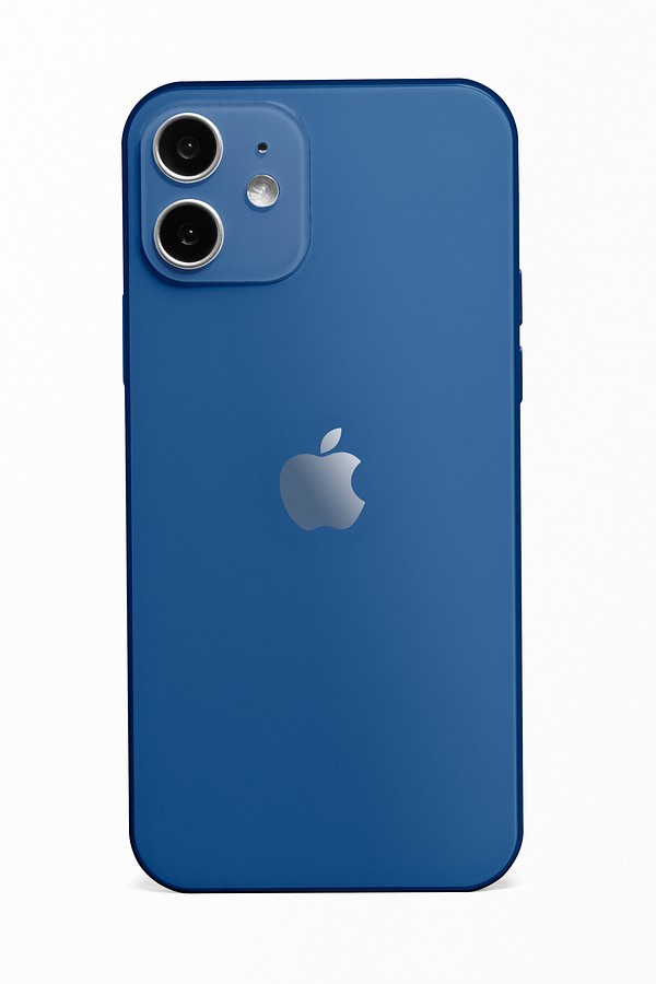 Blue Apple iPhone 12 psd | Premium PSD - rawpixel