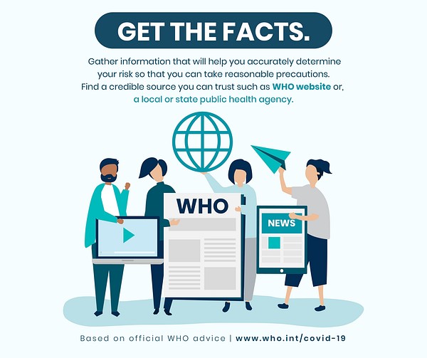 Get the facts during coronavirus | Free Vector - rawpixel