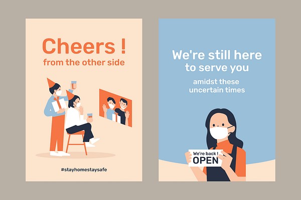 New normal poster template vector | Free Vector - rawpixel