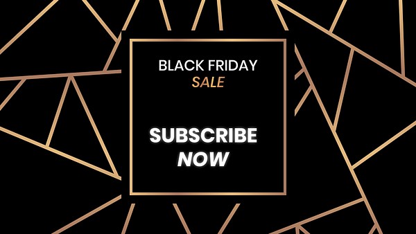 Subscribe now vector Black Friday | Premium Vector Template - rawpixel